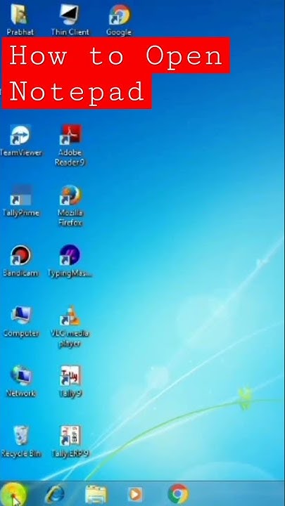 How to Open Notepad 🧐#open #computer #notepad #windows - YouTube