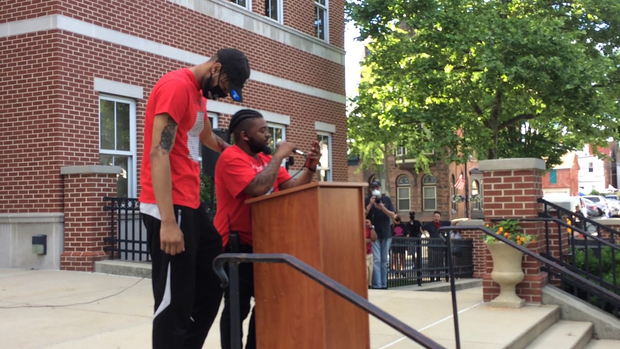 Organizer Troy Rivera speaks at the Racial Justice Rally - YouTube