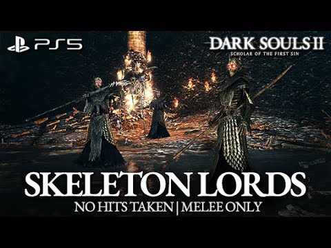Skeleton Lords Boss Fight (No Hits Taken / Melee Only) [Dark Souls 2 on ...