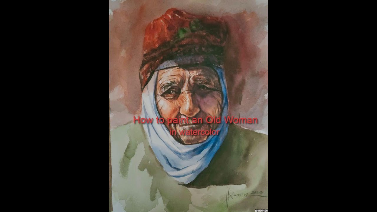 How to Draw an OLD WOMAN - YouTube