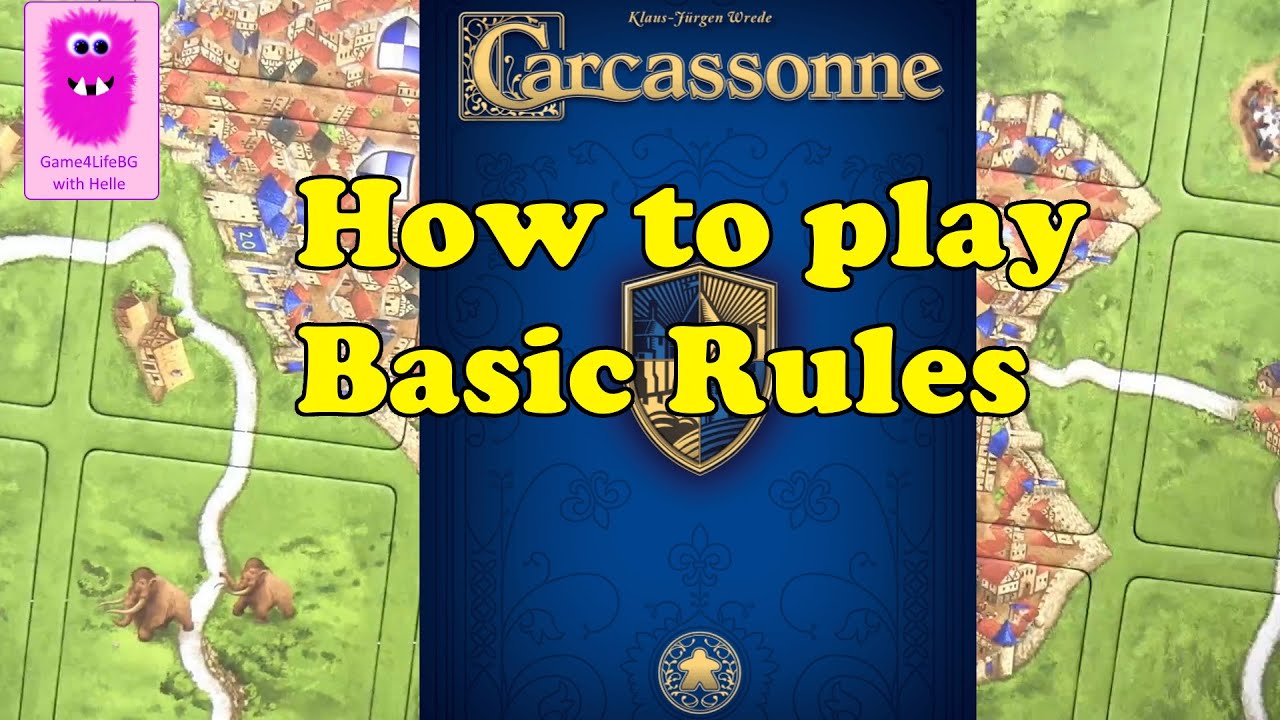 Carcassonne: 20th Anniversary Edition, How to PLay Basic Rules - YouTube