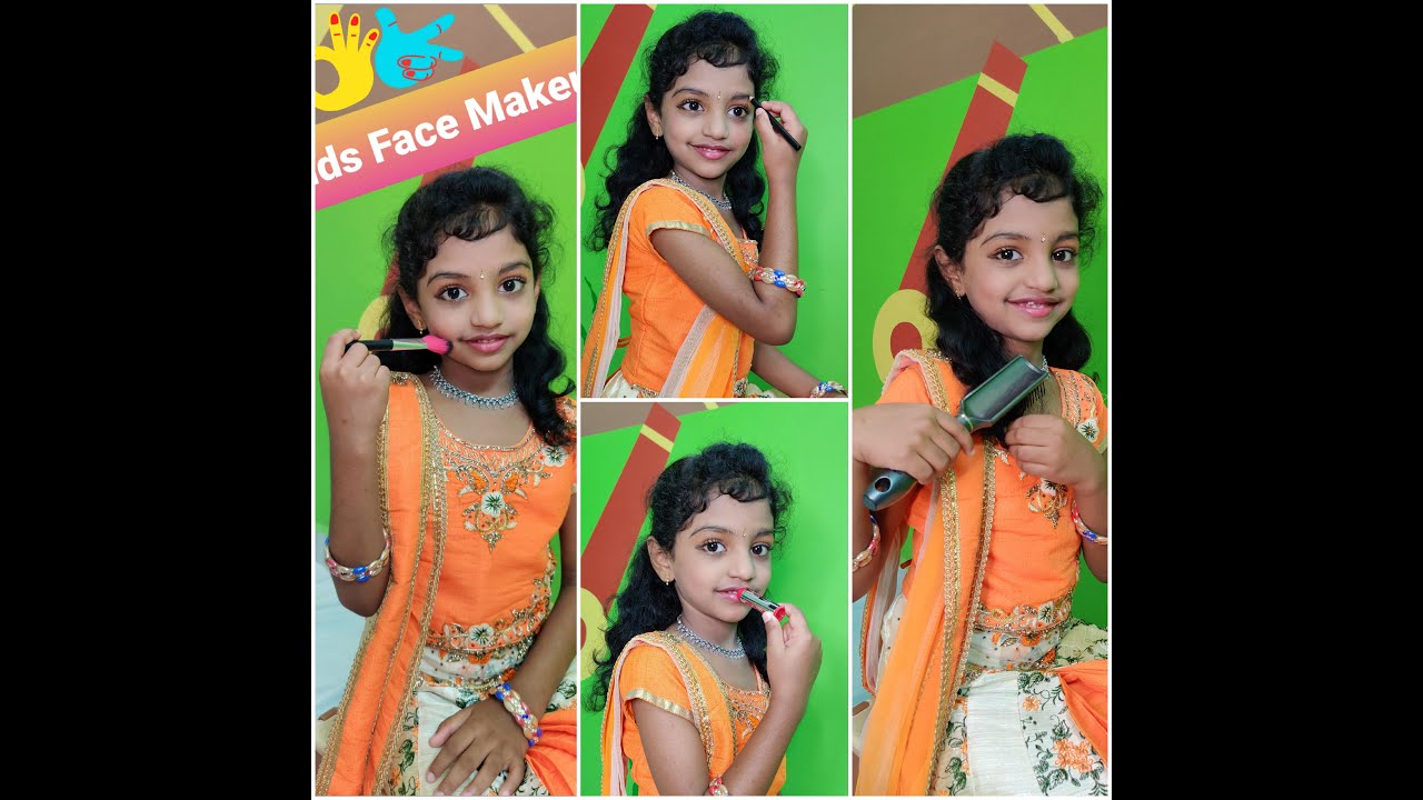 Simple face Makeup for kids - YouTube