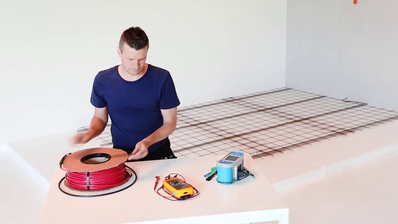Instalacja kabli grzejnych DEVIflex™ - YouTube