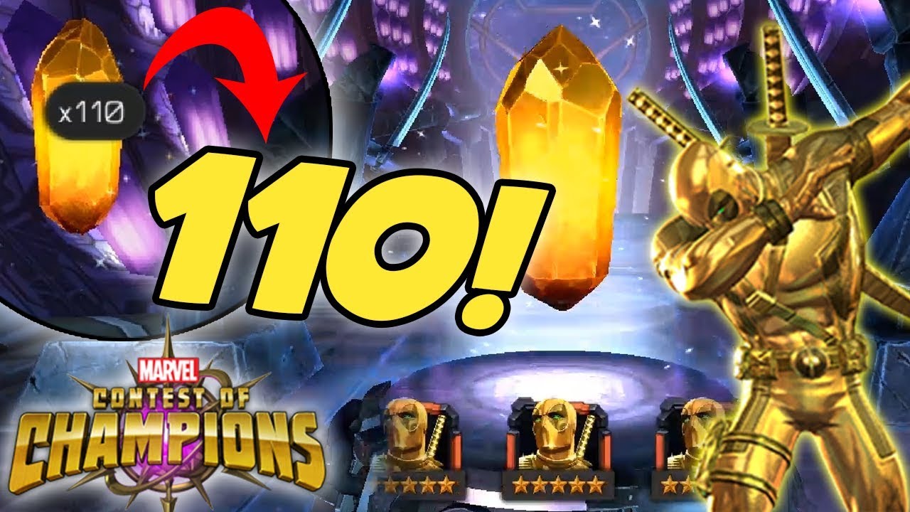 Opening 110 Goldpool Crystals: Marvel Contest of Champions (Content ...