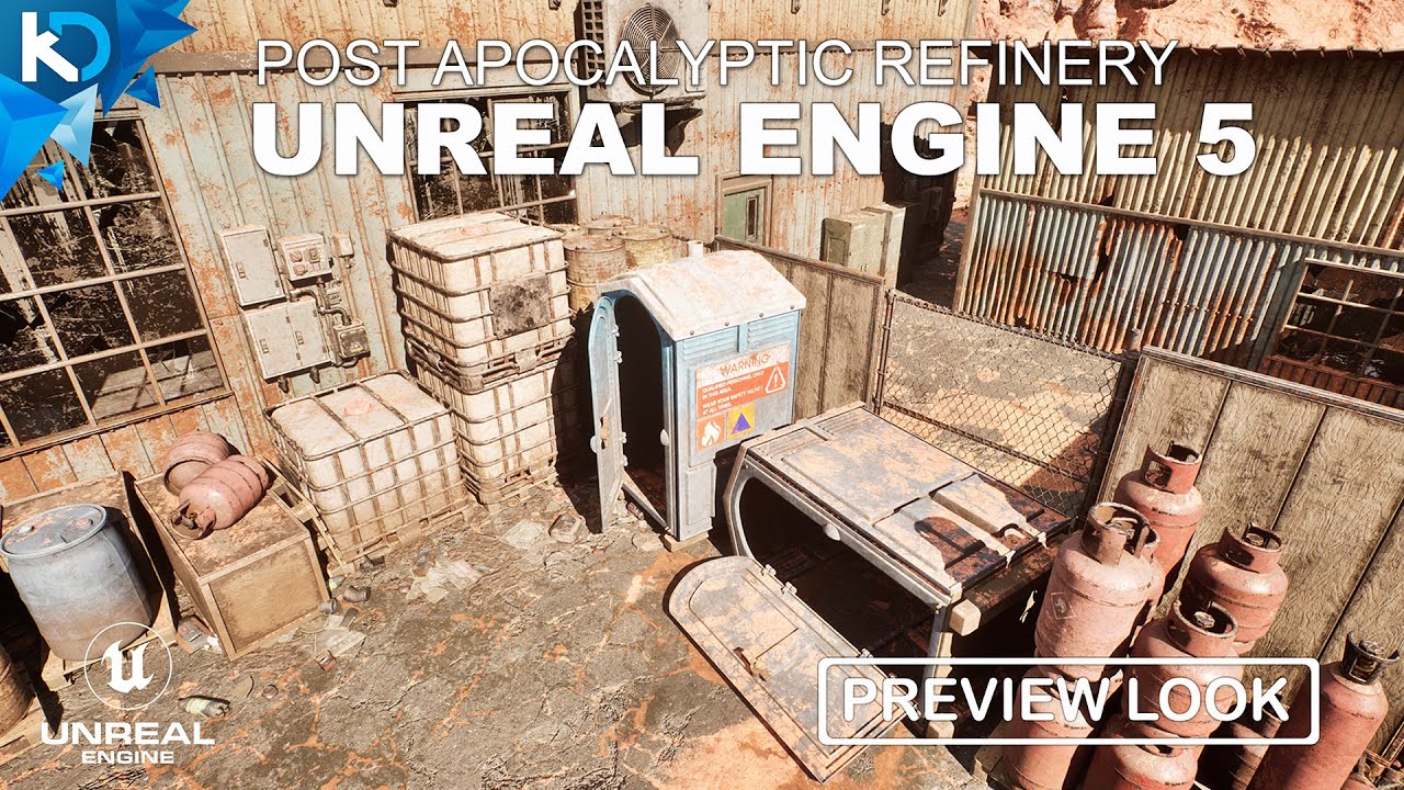 Post-Apocalyptic Refinery - (Work in Progress) Unreal Engine 5 - 26/9 ...