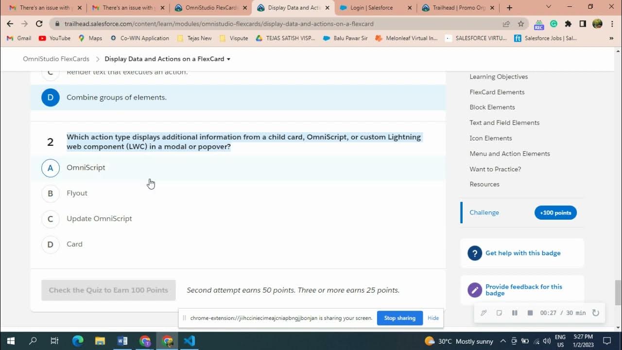Display Data and Actions on a FlexCard | OmniStudio FlexCards - YouTube