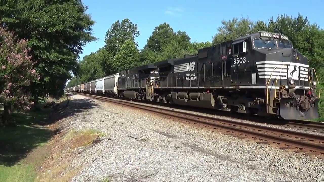 NS 9503 (GE C44-9W) leads NS 42N - 30 - YouTube