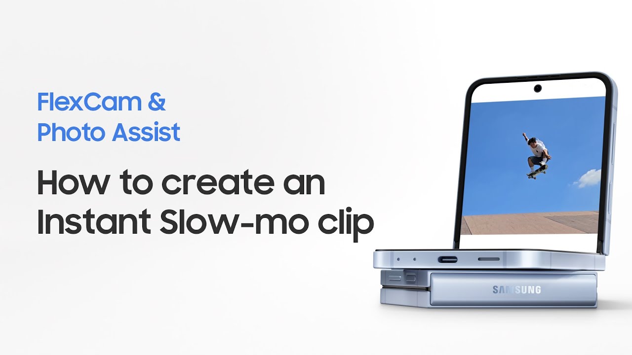 Galaxy Z Flip6: How to use FlexCam and Instant Slow-mo | Samsung - YouTube
