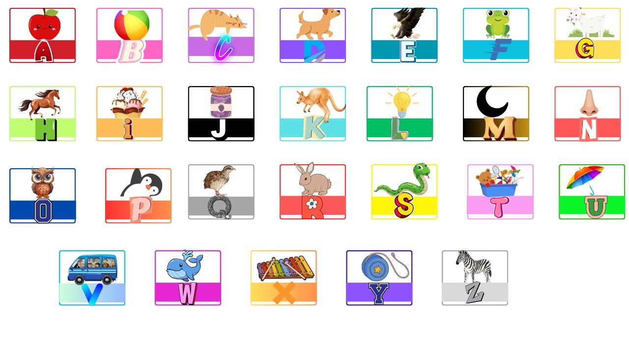 A - Z Phonics Letter Songs | The Phonics Song + Preschool Learning ...