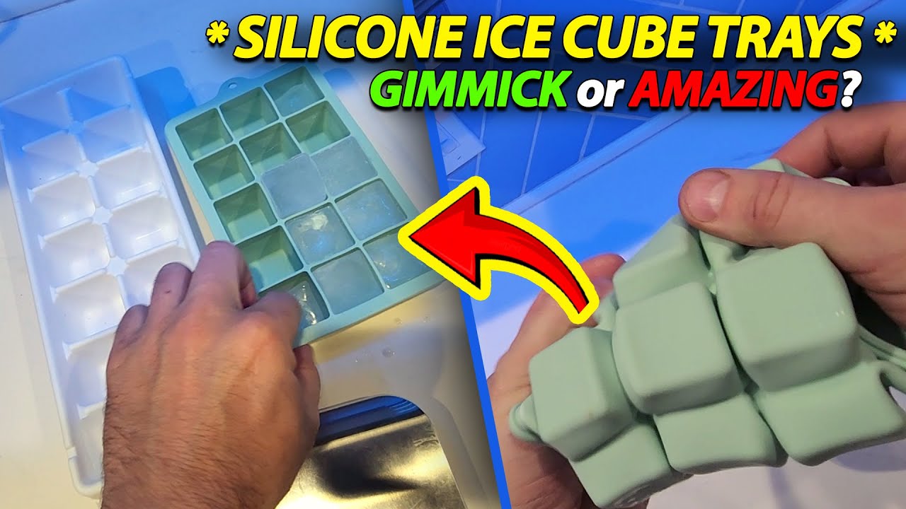 GIMMICK or WORTH IT? Silicone Ice Cube Trays vs Old School PLASTIC Ice ...