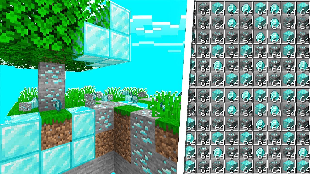 ENCONTREI DIAMANTES NO SKYBLOCK // SKYBLOCK#19 - YouTube