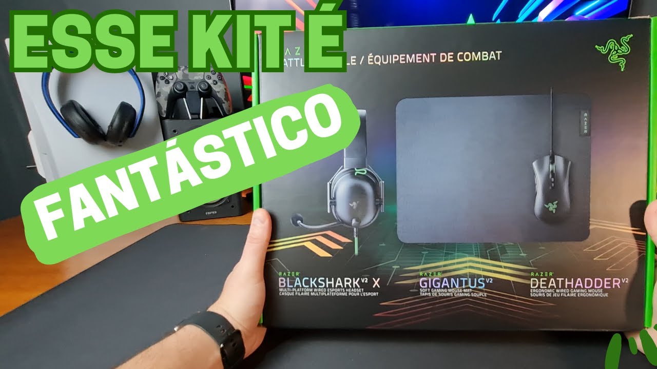 KIT RAZER - Mouse, Headset e Mousepad - UNBOXING e PRIMEIRAS IMPRESSÕES ...
