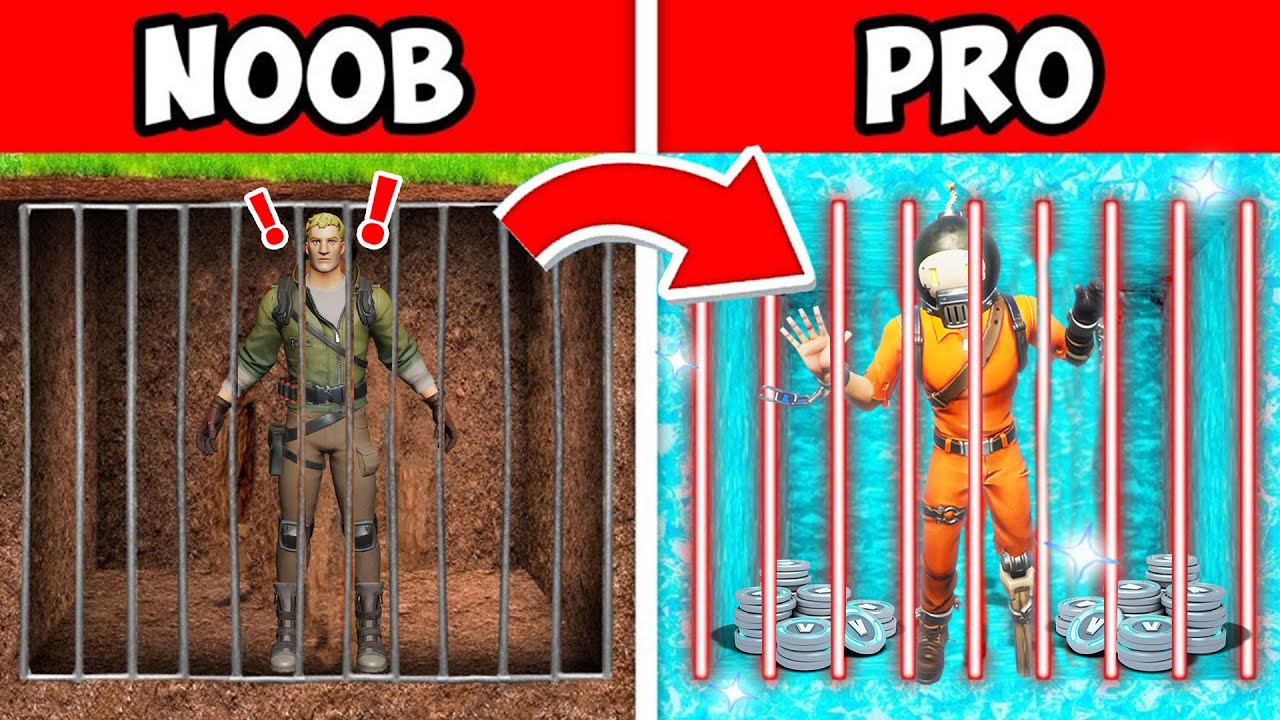 Fortnite Noob vs. Pro Prison Break! - YouTube