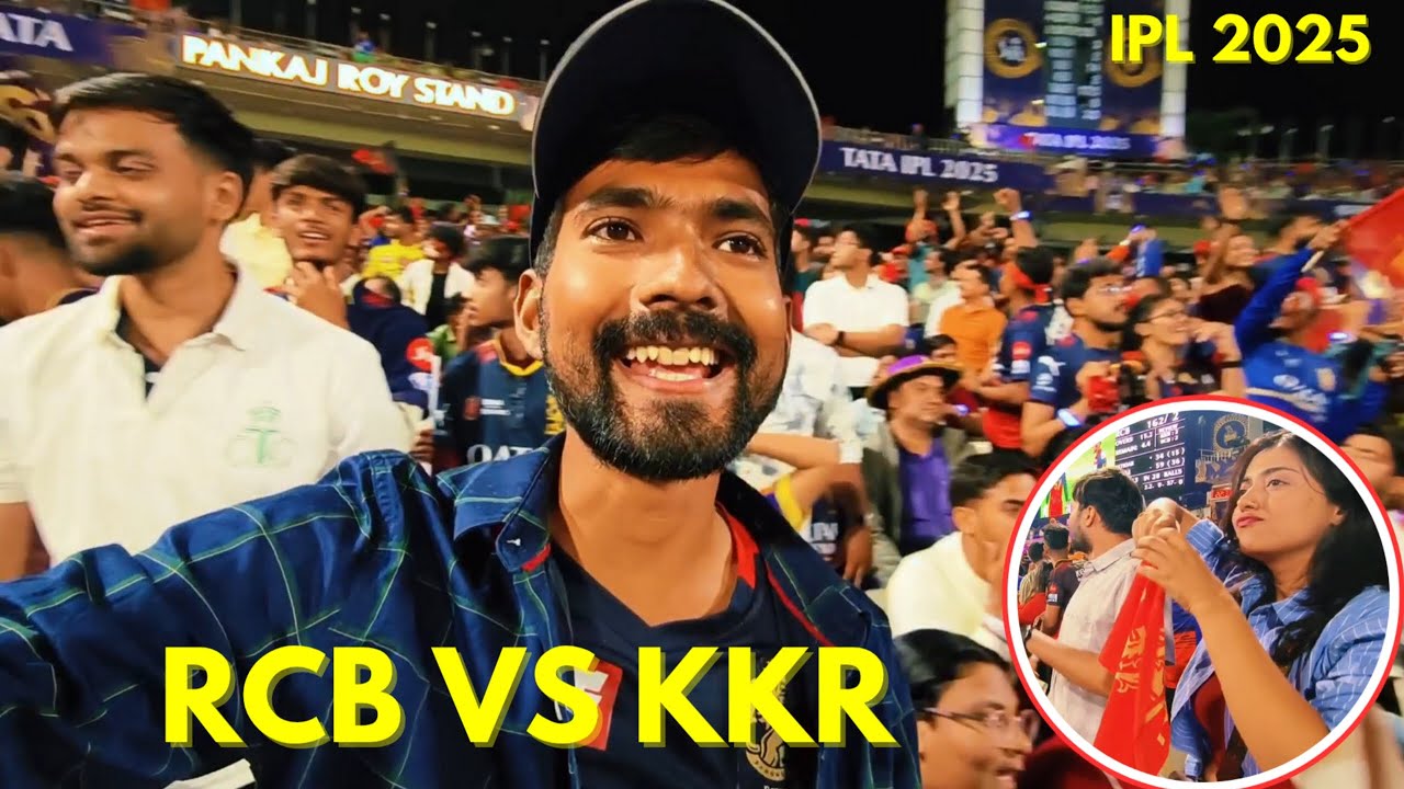 RCB Vs KKR IPL 2025 Vlog Eden Garden Kolkata KKR Vs RCB Match #rcbvskkr #edengardens #rcb - YouTube