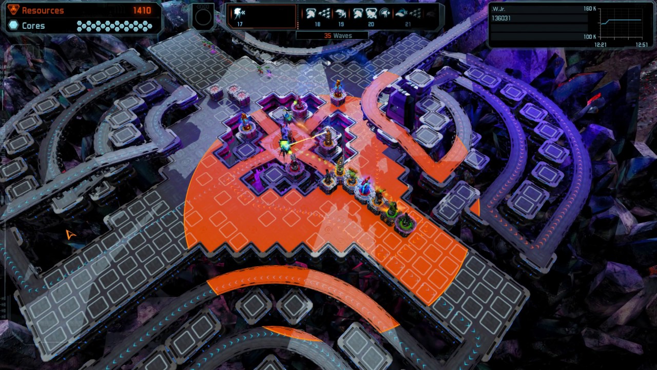 Defense Grid 2 - Mission 20 - Backslash - Frozen Core - Normal - Gold ...