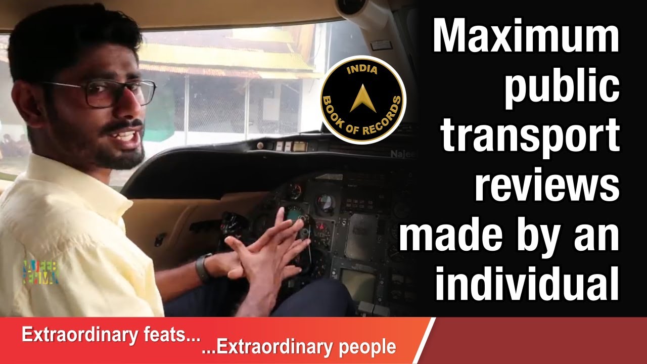 Maximum public transport reviews made by an individual - YouTube