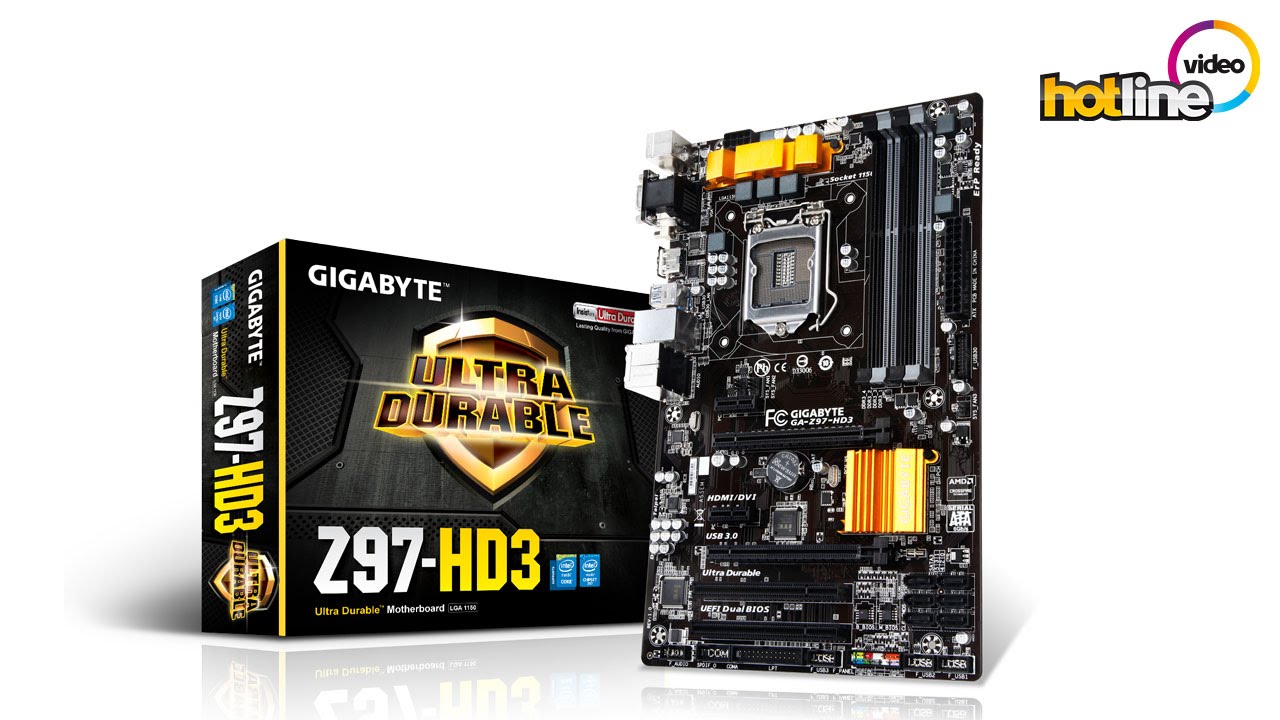 Обзор материнской платы GIGABYTE GA-Z97-HD3 - YouTube