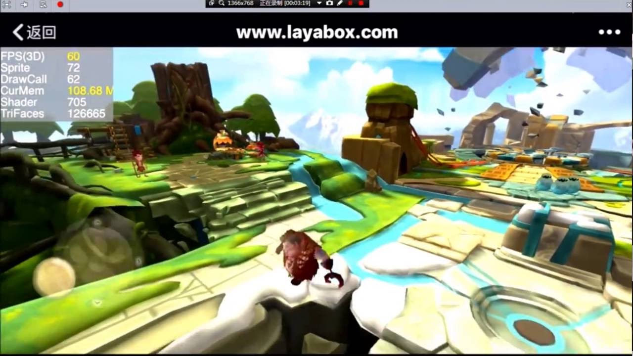 layaAir 1.3 game engine demo "小小驯龙师" - YouTube