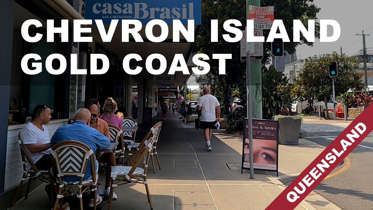 Walking and Driving Tour in Chevron Island, Gold Coast, Queensland ...