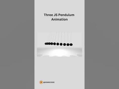 Three JS Pendulum Animation || #animation #css #threejs #coding #developer #cssanimation - YouTube
