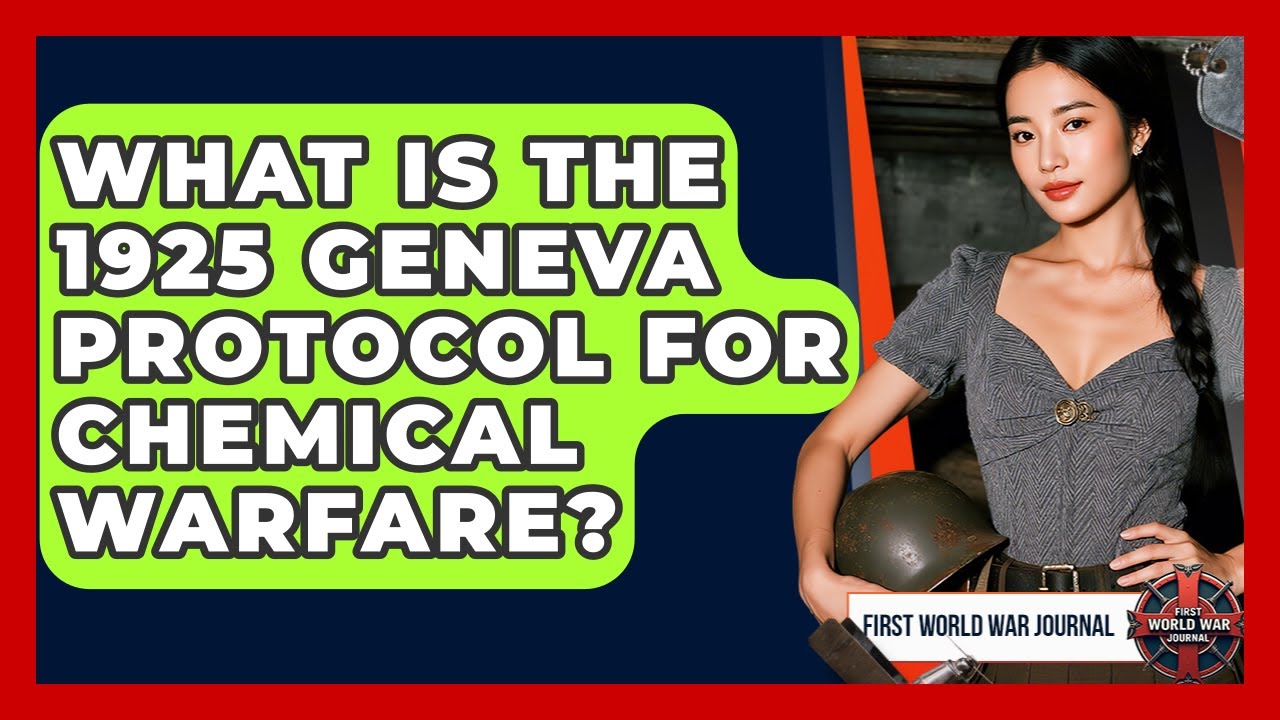 What Is The 1925 Geneva Protocol For Chemical Warfare? - First World ...