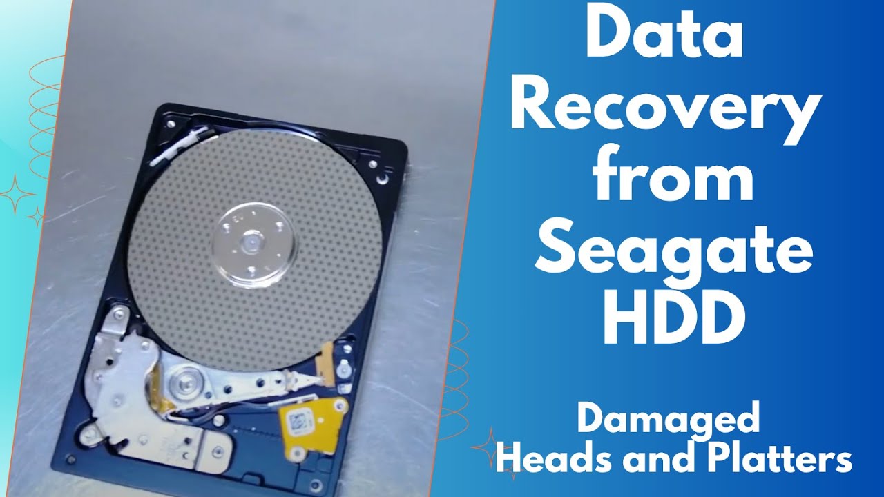 Seagate Rosewood HDD with damaged heads and platter - YouTube