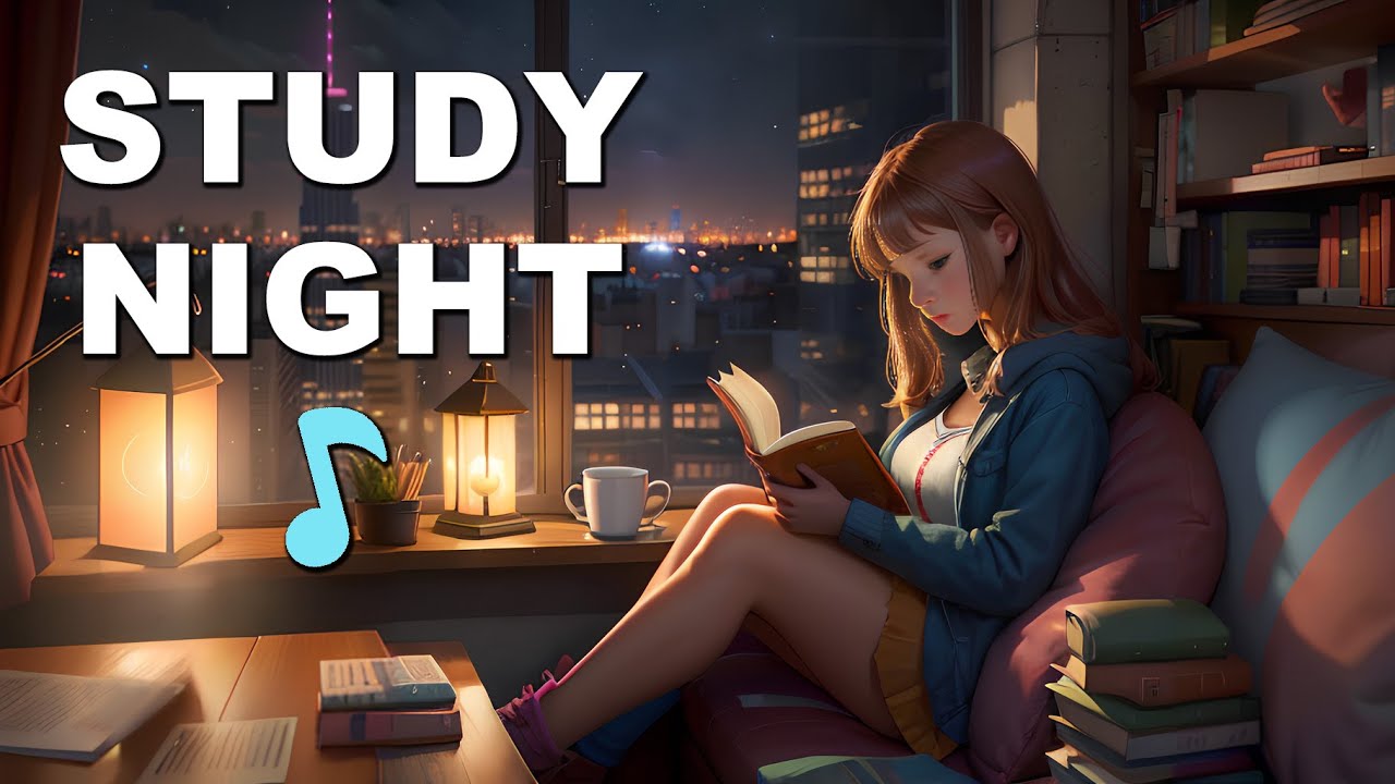 Study Night - Rainy Lofi Relaxing Beats - YouTube