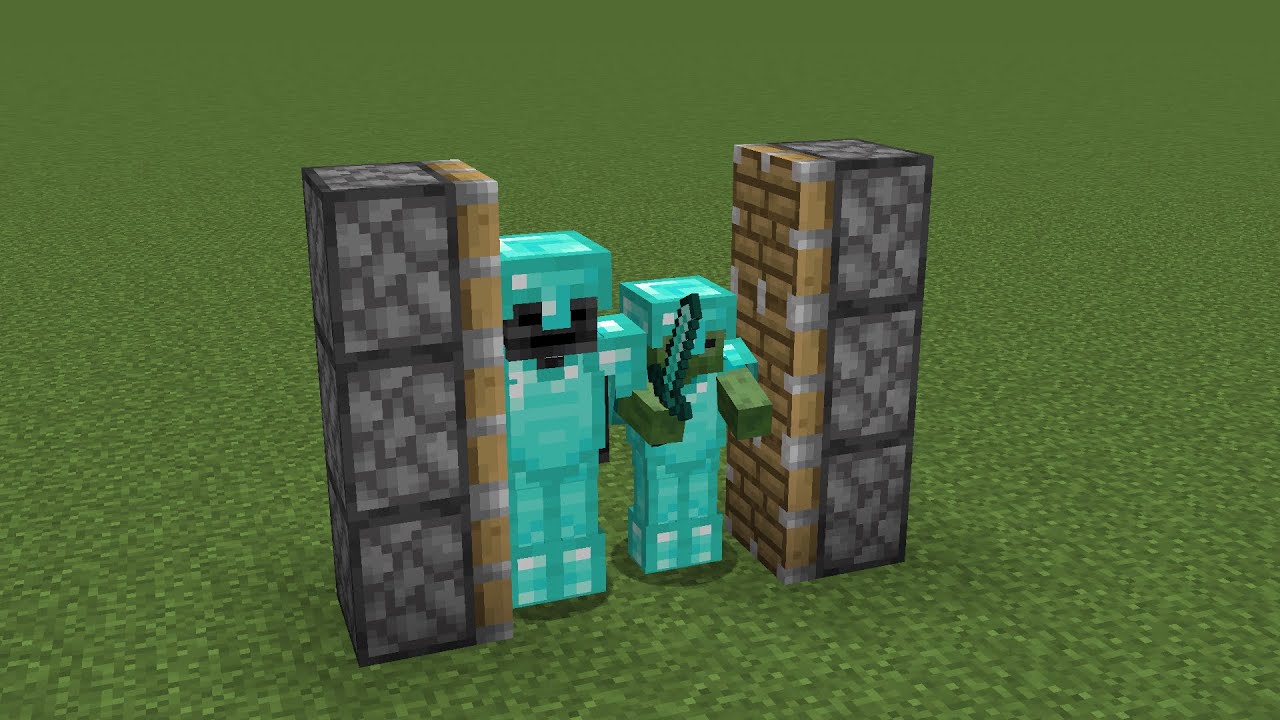 diamond skeleton + diamond zombie =??? - YouTube
