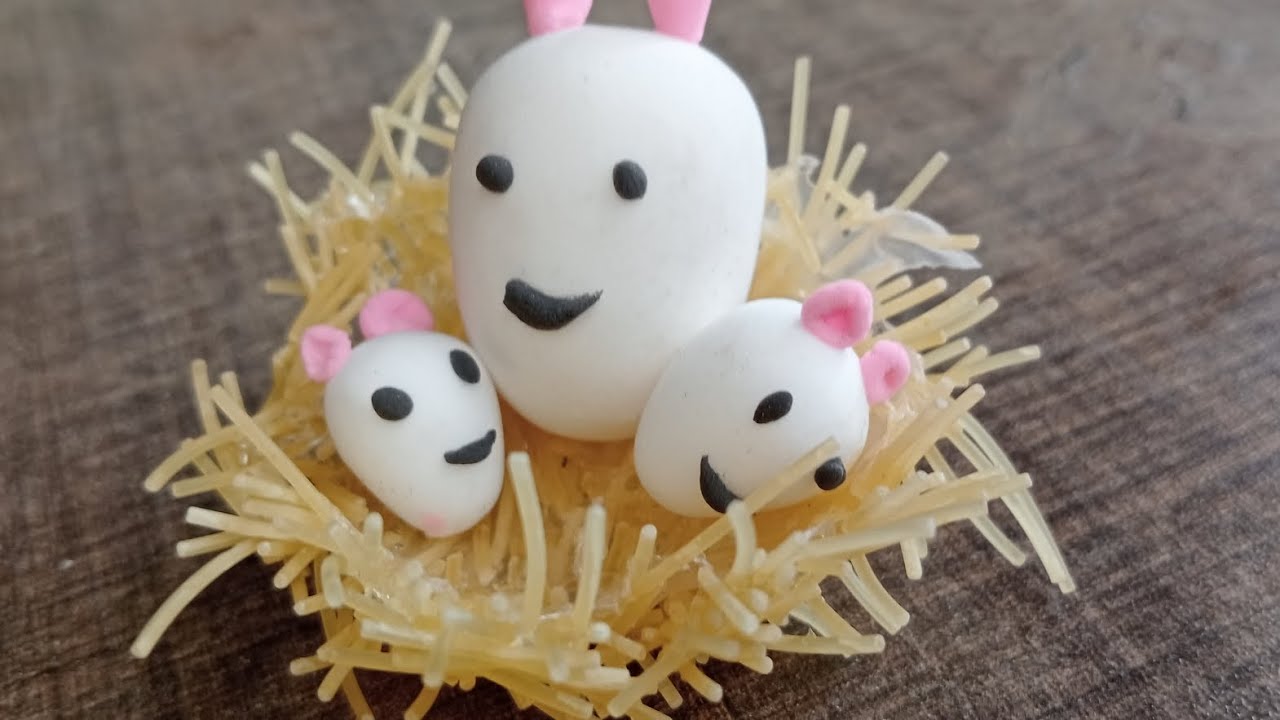 Easter Egg Decoration/ cold clay Easter eggs/ clay activity 😍 - YouTube