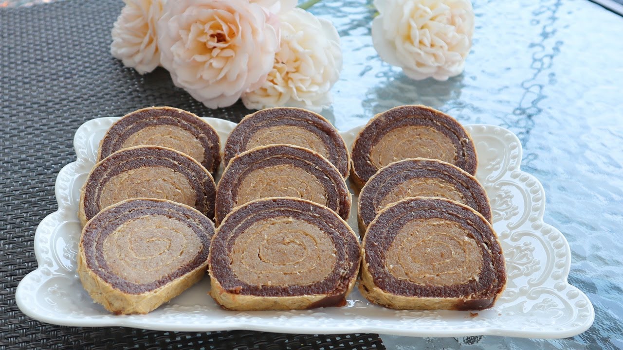 Slavski kolači! Rolat oblanda - dvobojna - sa ukusom bajadere - YouTube