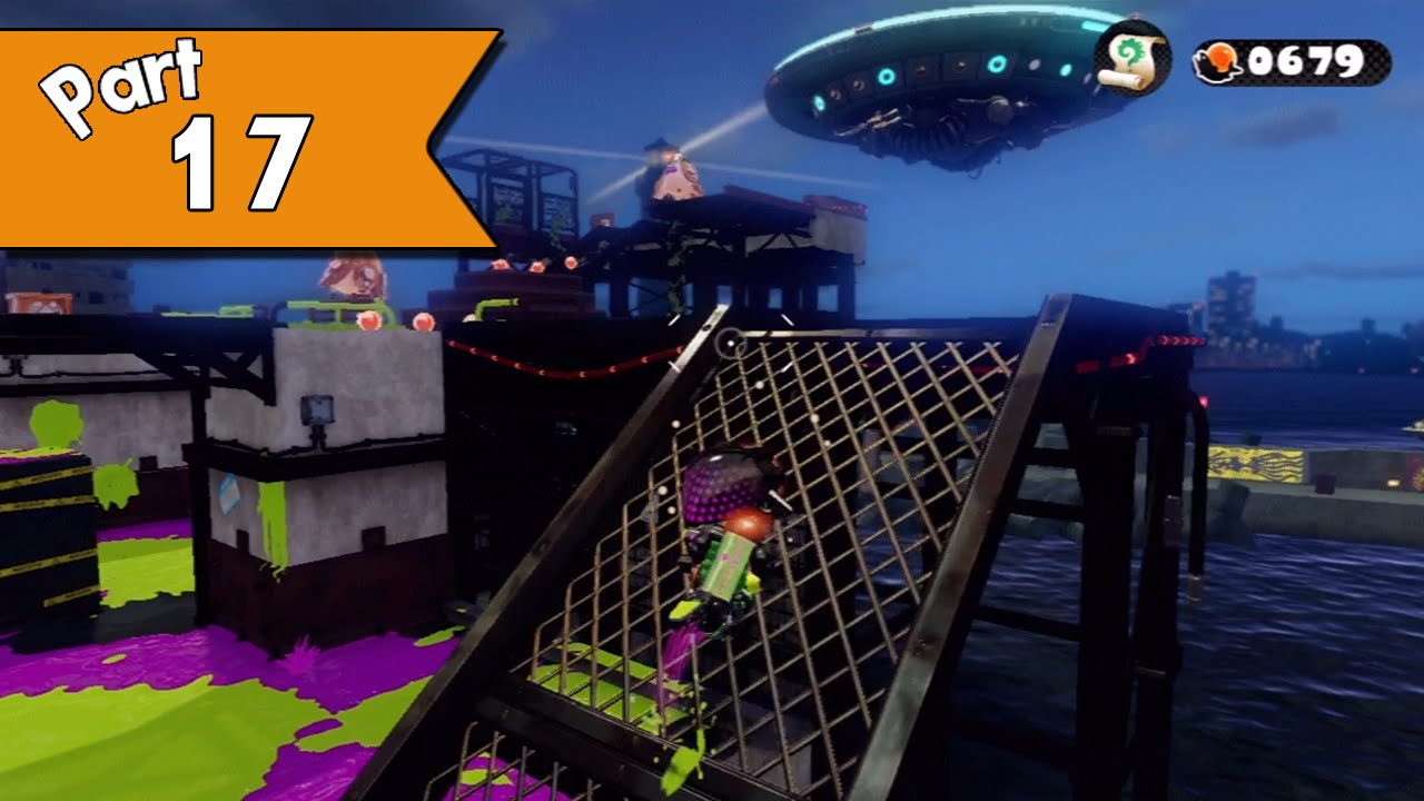 Splatoon walkthrough (w/ commentary) Part 17 - Undeniable Flying Object ...