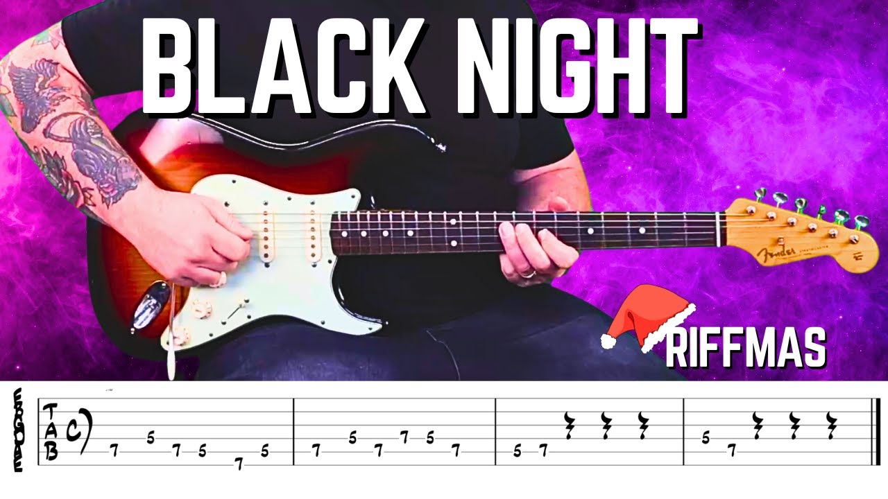 How to Play the Black Night Riff by Deep Purple | Deep Purple Guitar ...