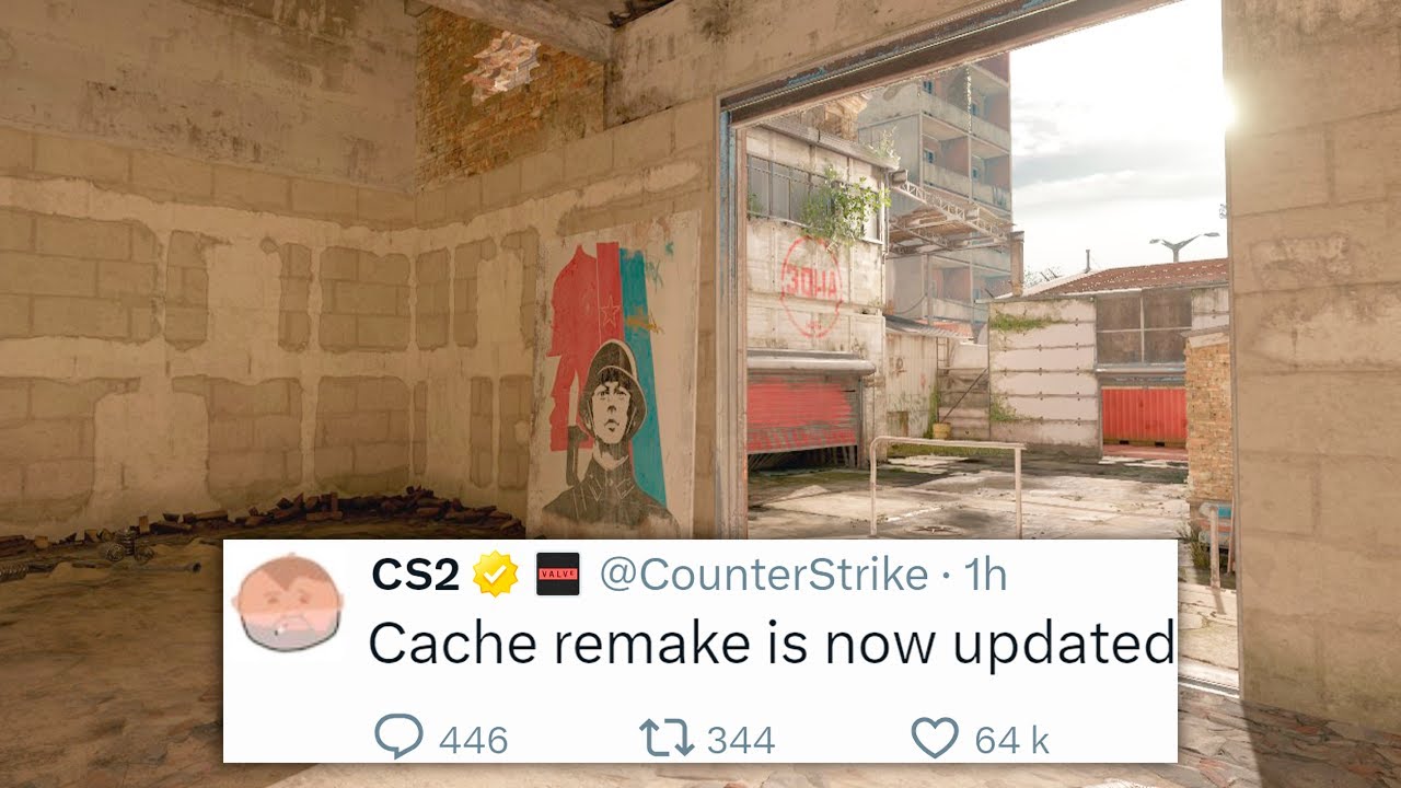 Cache remake is BROKEN, but it was fixed - Counter Strike 2 de_cache ...