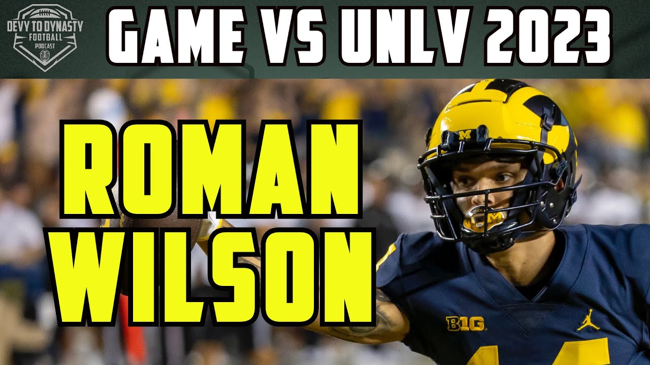 Roman Wilson Highlights vs UNLV 2023 | Michigan Football - YouTube