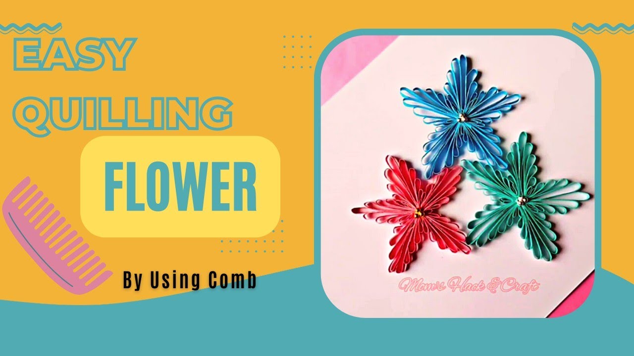 Easy Quilling flower - YouTube