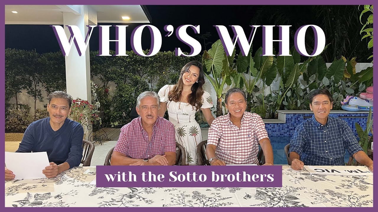 Who's Who with the Sotto Brothers Part 1 | Ciara Sotto - YouTube