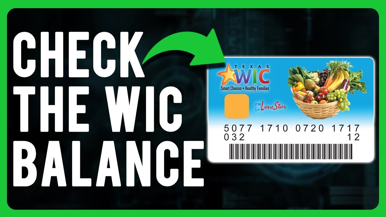 How to Check the WIC Balance (A Step-by-Step Guide) - YouTube