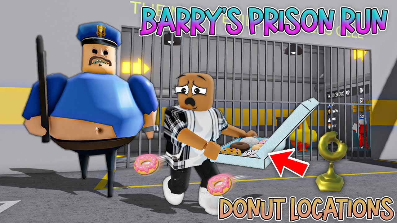 BARRY PRISONS RUN DONUT LOCATIONS IN ROBLOX! 🍩👮 (The Hunt Egg Hunt ...