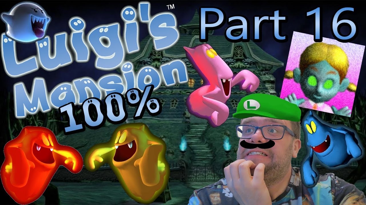 FOUND THE ROOM OF GOLD & SUE PEA! Lets Play Luigi's Mansion, 100% ...