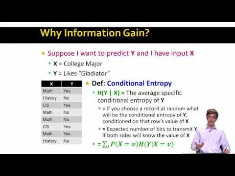 Lecture 75 — Information Gain | Mining of Massive Datasets | Stanford University - YouTube
