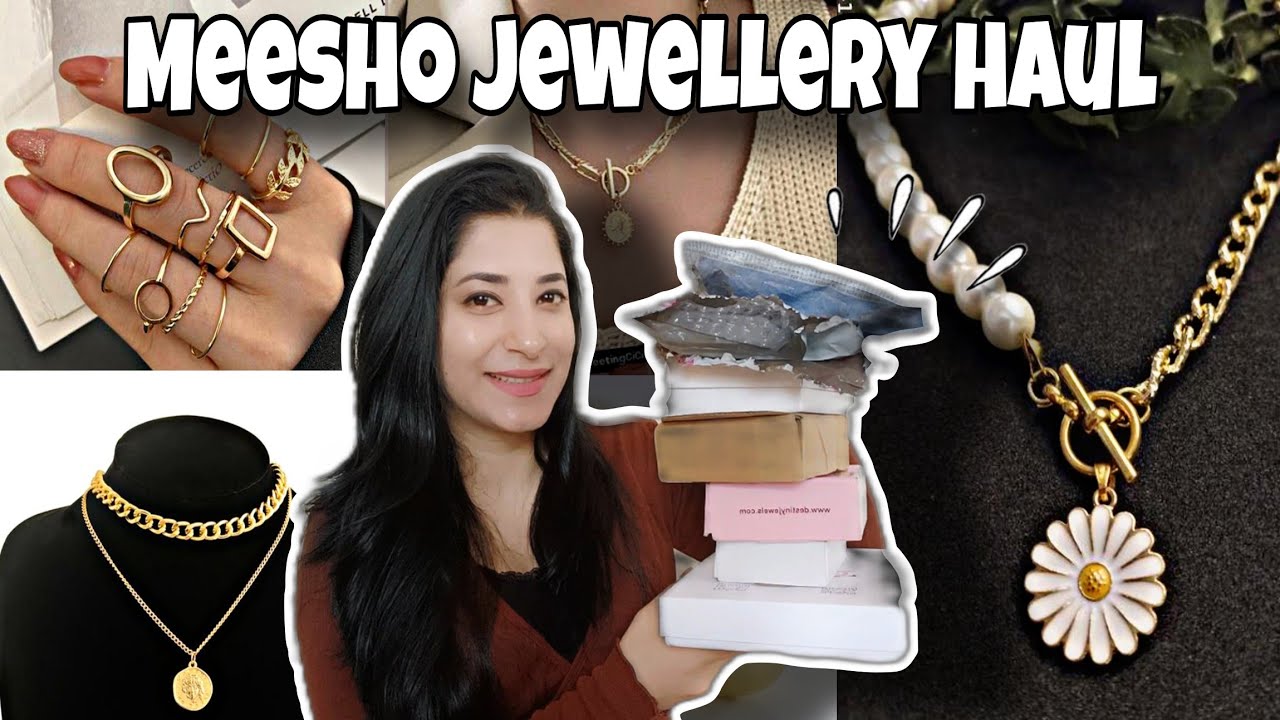 Huge* Meesho jewellery haul everything under 218 rs 💕🥰 || Meesho ...