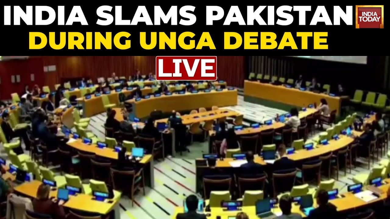 UNGA 79 General Debate LIVE: India Accuses Pakistan Of Perpetrating Terror Activities - YouTube