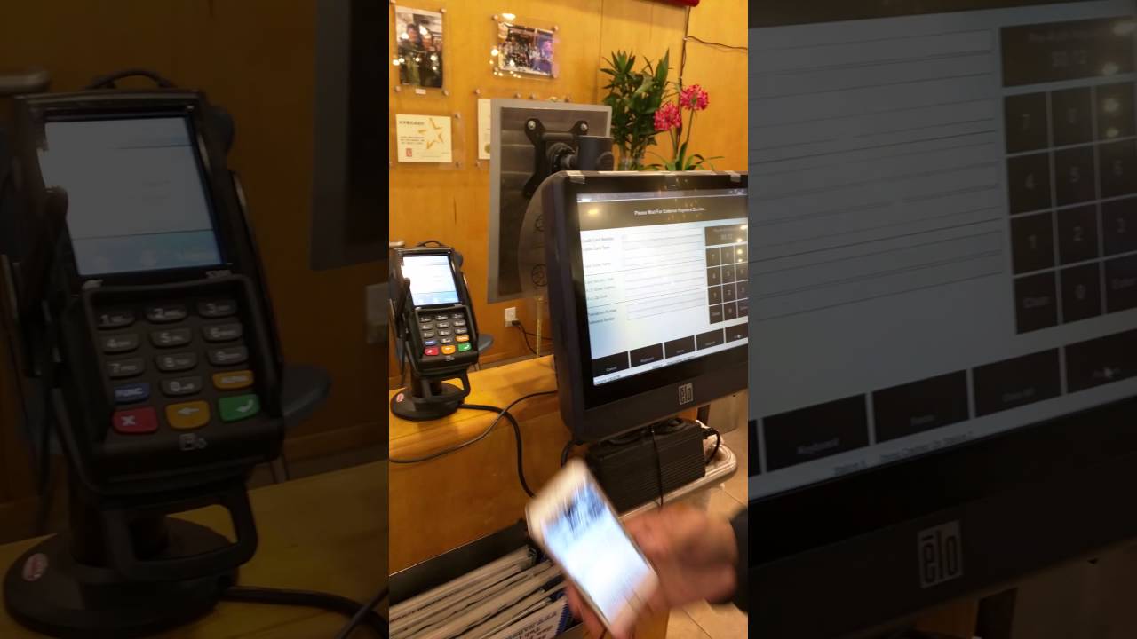 Aldelo POS NFC Apple Pay EMV Sterling PAX S300 - YouTube