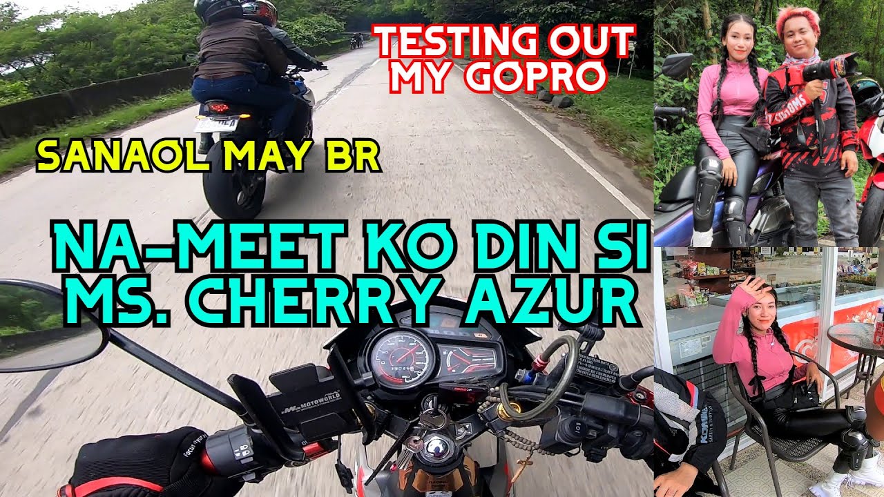 BEAUTIFUL LADY RIDER I'VE MET ! MS. CHERRY AZUR | TESTING OUT MY GOPRO ...