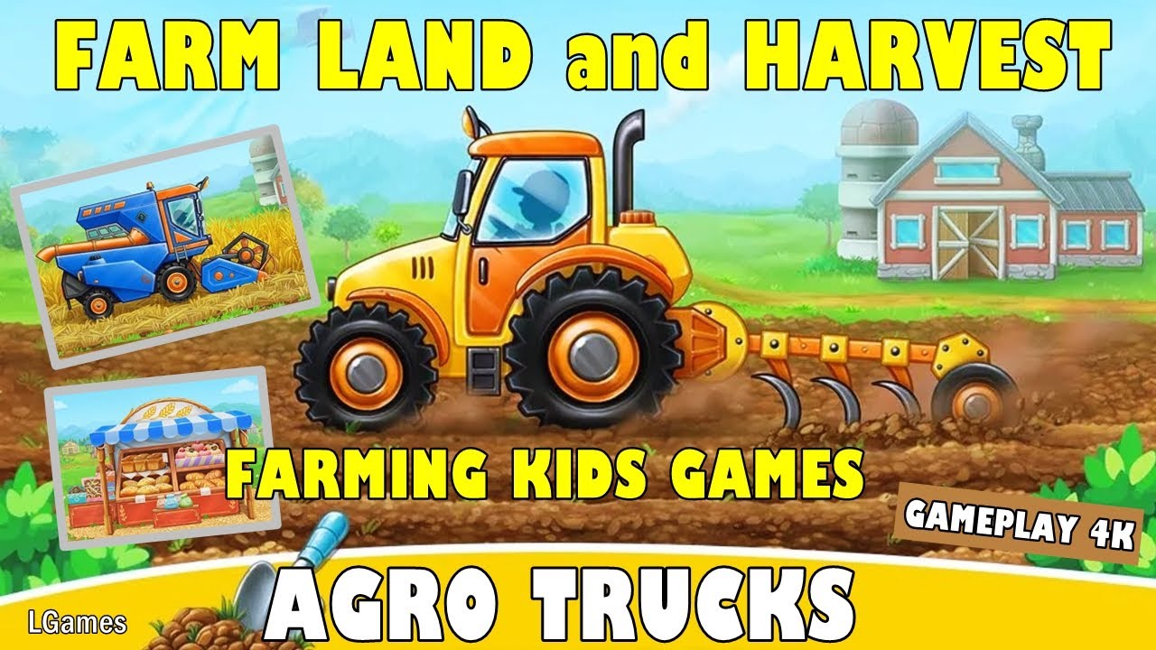 Agro Trucks - Farm Land and Harvest - Farming Kids Games (ALL LEVELS ...