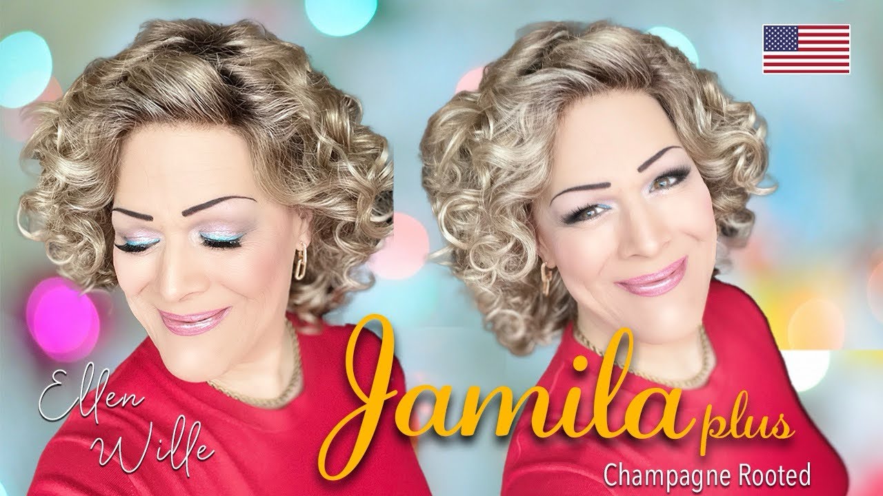 Ellen Wille Jamila Plus in Champagne Rooted (wig review) - YouTube
