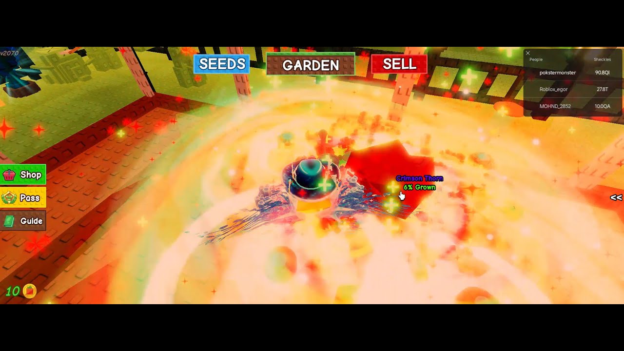 Growing Crimson thorn in Grow a garden [transcendent seed] - YouTube