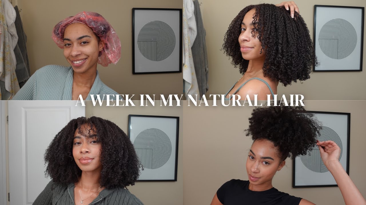 a realistic week in my natural hair - YouTube