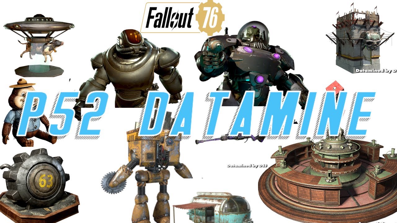 Fallout 76 PATCH 52 DATAMINE - YouTube