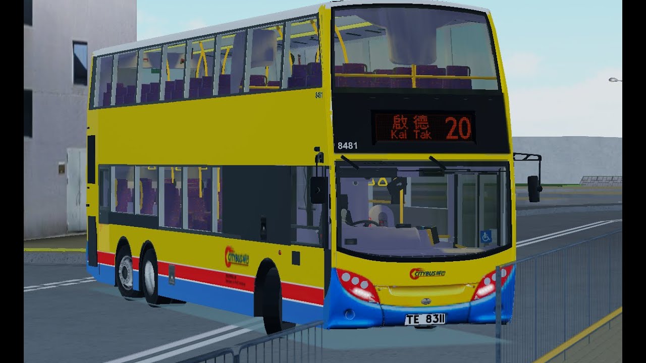 [new map!+會返去維港灣的時候開始危險駕駛+又有意外]Roblox Kai Tak CTB 20(維港灣🔄啟德)(原速) - YouTube